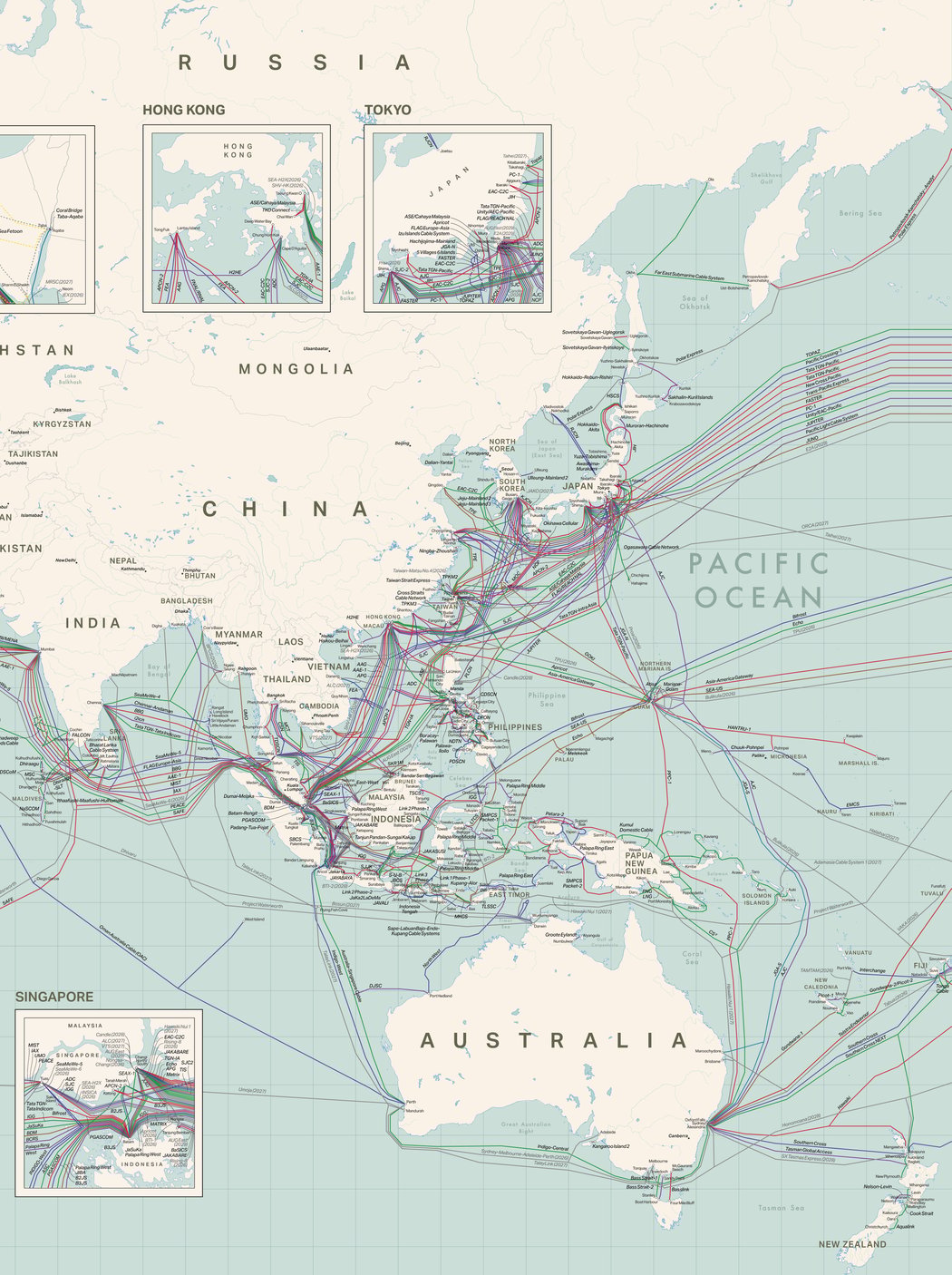 TeleGeography's 2026 Submarine Cable Map